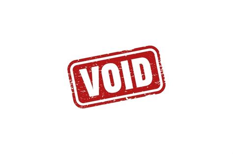 Red Void Stamp