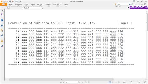 Jugad2 Vasudev Ram On Software Innovation Convert Tsv Tab Separated Values To Pdf With Xtopdf