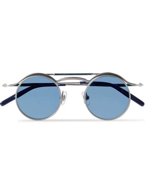 Matsuda Round Frame Titanium And Acetate Sunglasses Matsuda