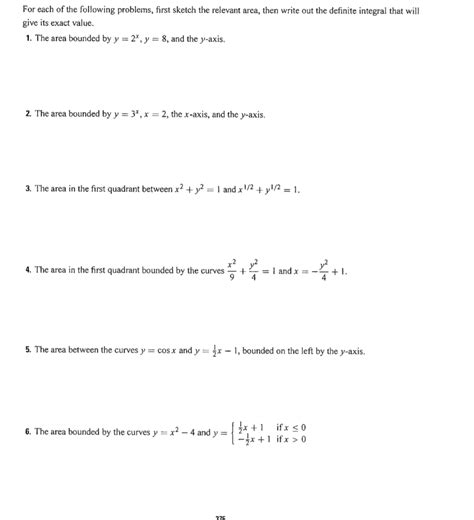 Solved For Each Of The Following Problems First Sketch The Chegg Com