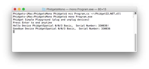 Language C Sharp Phidgets Support