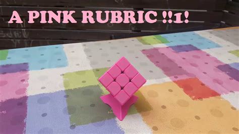 Check Out This Pink Rubiks Cube With Pink Stickers Youtube