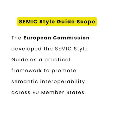 The SEMIC Style Guide A Framework For Creating Clear And Interoperable Semantic Data