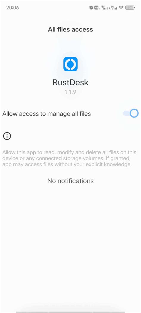 android documentation for rustdesk
