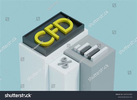 Contract Difference Cfd Sign Chart Percentage Stock Illustration