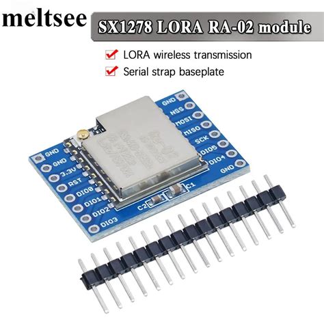 Sx1278 Lora Module 433m 10km Ra 02 Wireless Spread Spectrum Transmission Socket For Smart Home