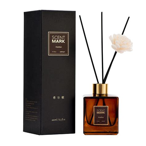 Wholesale Decorative Rattan Bamboo Reed Diffuser Bottle Amber 150ml