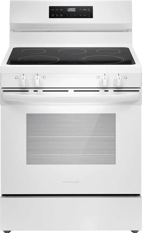 Frigidaire Fcre3062aw 30 Freestanding Electric Range With Steam Clean