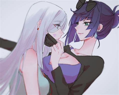 Shenhe And Yelan Genshin Impact Drawn By 0214x0826 Danbooru