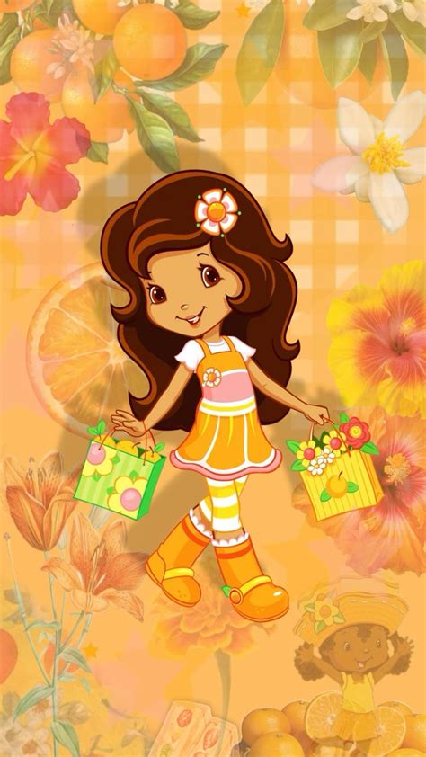 Orange Blossom 🍊 Iphone Wallpaper Strawberry Shortcake Cartoon