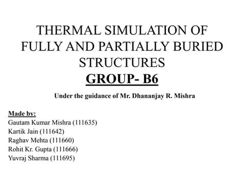 b tech final year project pptx geology science