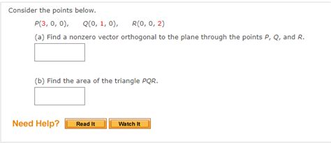 Solved Consider The Points Below P Q R Chegg