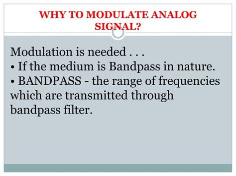 Analog To Analog Conversion Networking Pptx
