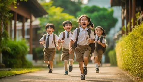 Premium Ai Image Back To School Joyful And Happy Educational Concept