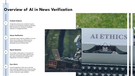 Overview Of Ai In News Verification Algorithmic News Verification Ppt