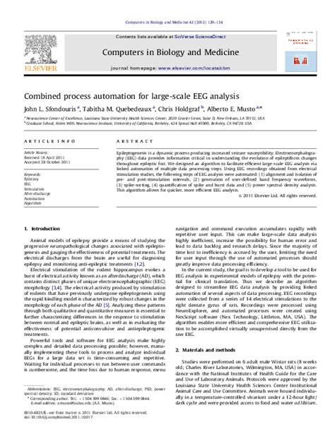 pdf combined process automation for large scale eeg analysis