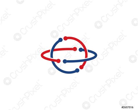 Globe Tech Ilustration Logo Vector Stock Vector 2657516 Crushpixel