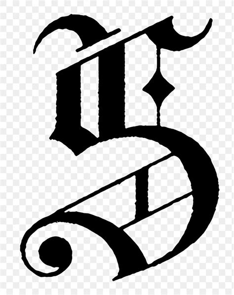S Letter Png German Gothic Premium Png Rawpixel