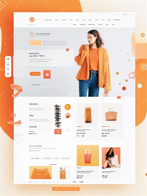 A Creative Uiux Template Design For An Ecommerce Website Premium Ai