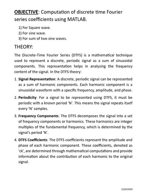 Matlab5 Pdf Sine Wave Discrete Fourier Transform