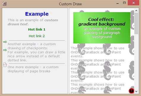 text and paragraph formatting attributes in trichview and scalerichview