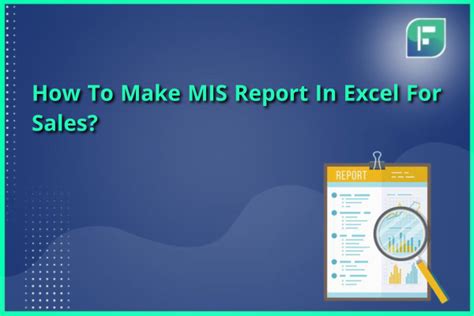 How To Make MIS Report In Excel For Sales