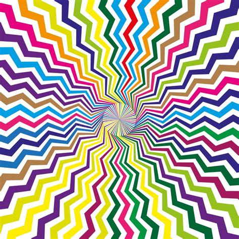 Colorful Spiral Pattern Optical Illusion Effect Vibrant Hypnotic Motion Abstract Psychedelic