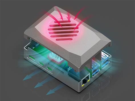 ABS Case With Cooling Fan For Raspberry Pi 5
