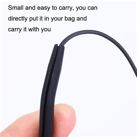 100pcs Silicone Bluetooth Ear Hook 1 5 2mm Round Line Universal Human Memory Hanging Ear Black