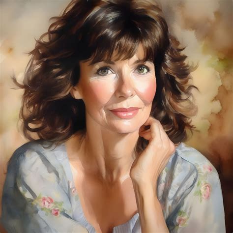 Midwestern Housewife Watercolour Portrait With Vi Ai Art