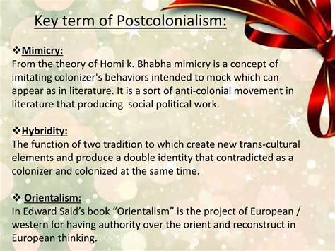 Apply Postcolonialism In Movie Pptx
