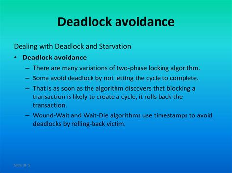 Adbms 42 Deadlocks And Starvation Pptx Databases Computer Software And Applications