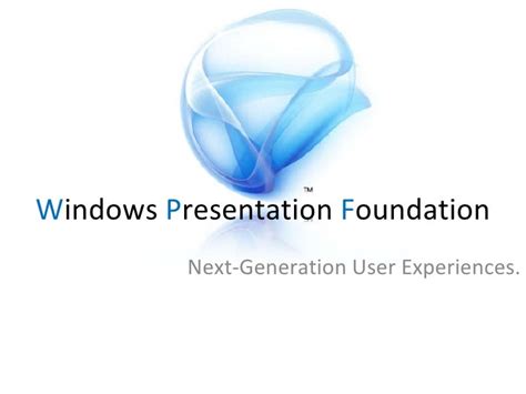 windows presentation foundation