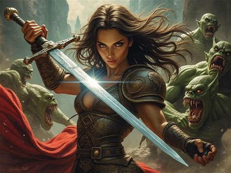 The Sword Maiden By Tripleskeet On Deviantart