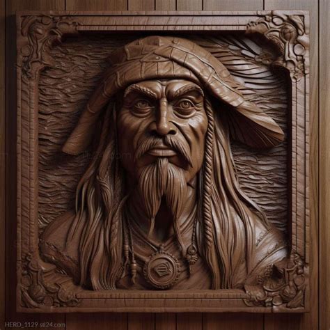 Characters Captain Jack 1 Hero 1129 3d Stl Model For Cnc