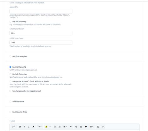 email inbox in v8 erpnext frappe forum