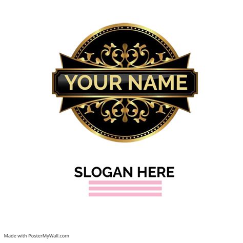 Your Name Template Postermywall