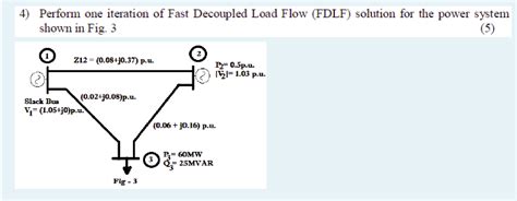 4 Perform One Iteration Of Fast Decoupled Load Flow