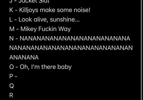 What Does P Stand For Rmychemicalromance