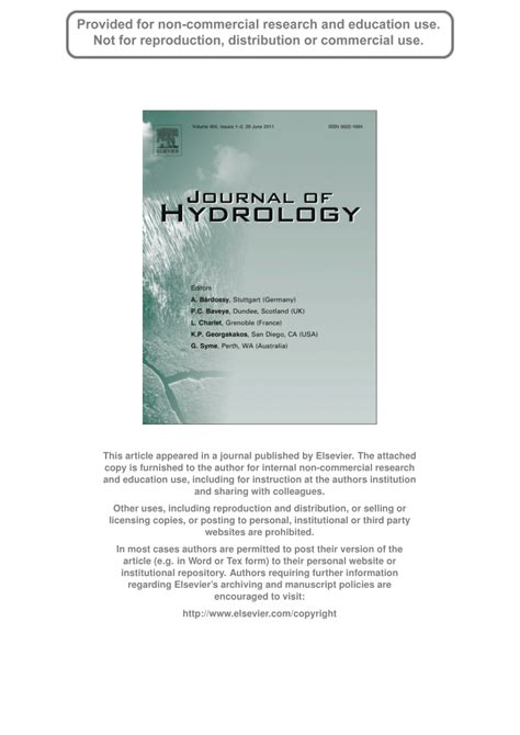 Pdf Height Above The Nearest Drainage A Hydrologically Relevant New Terrain Model