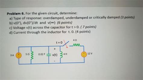 solved problem 6 for the given circuit determine a type