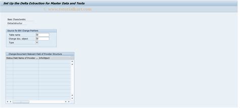 RSO SAP Tcode Set Up Deltas For Master Data