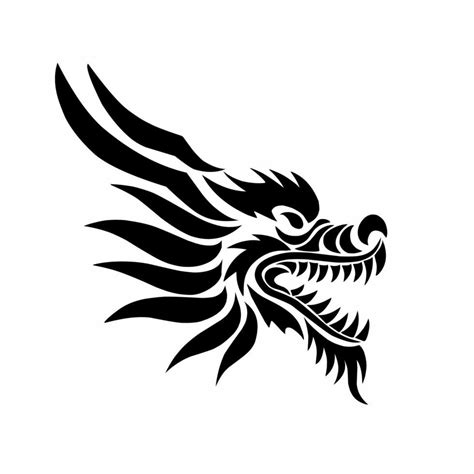 Tribal Dragon Head Designs Tribal Tattoo Style Dragon Head T Shirt