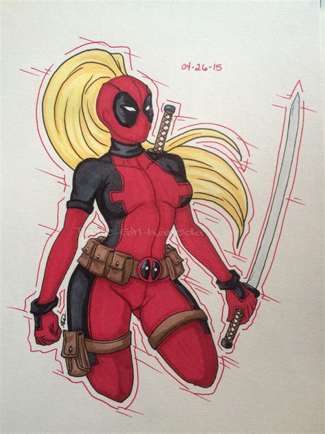 Lady Deadpool By Turtle Girl Kaneda On Deviantart