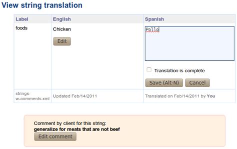 Adding Comments To Android Translation Projects