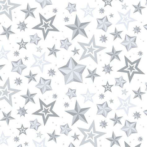 Free Vector Silver Stars Pattern Design
