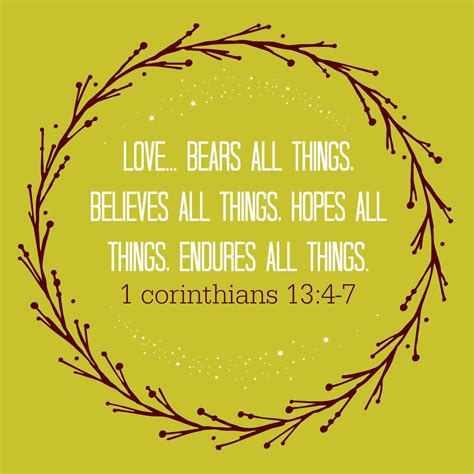 Reflection On 1 Corinthians 13 4 7 • Eatordrink