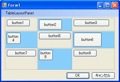 TableLayoutPanelコントロールを使ってコントロールを表形式で整列させる NET Tips VB NET C