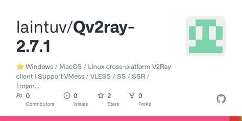 Github Laintuvqv2ray 271 ⭐ Windows Macos Linux Cross Platform