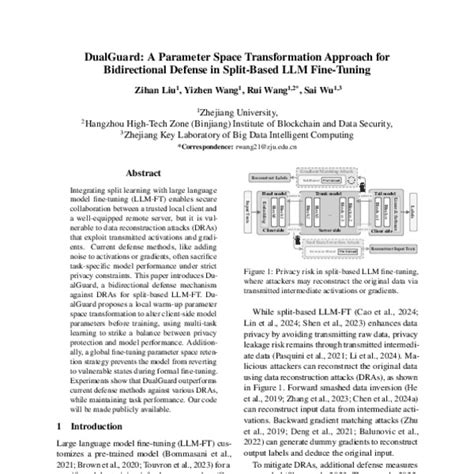 Dualguard A Parameter Space Transformation Approach For Bidirectional Defense In Split Based